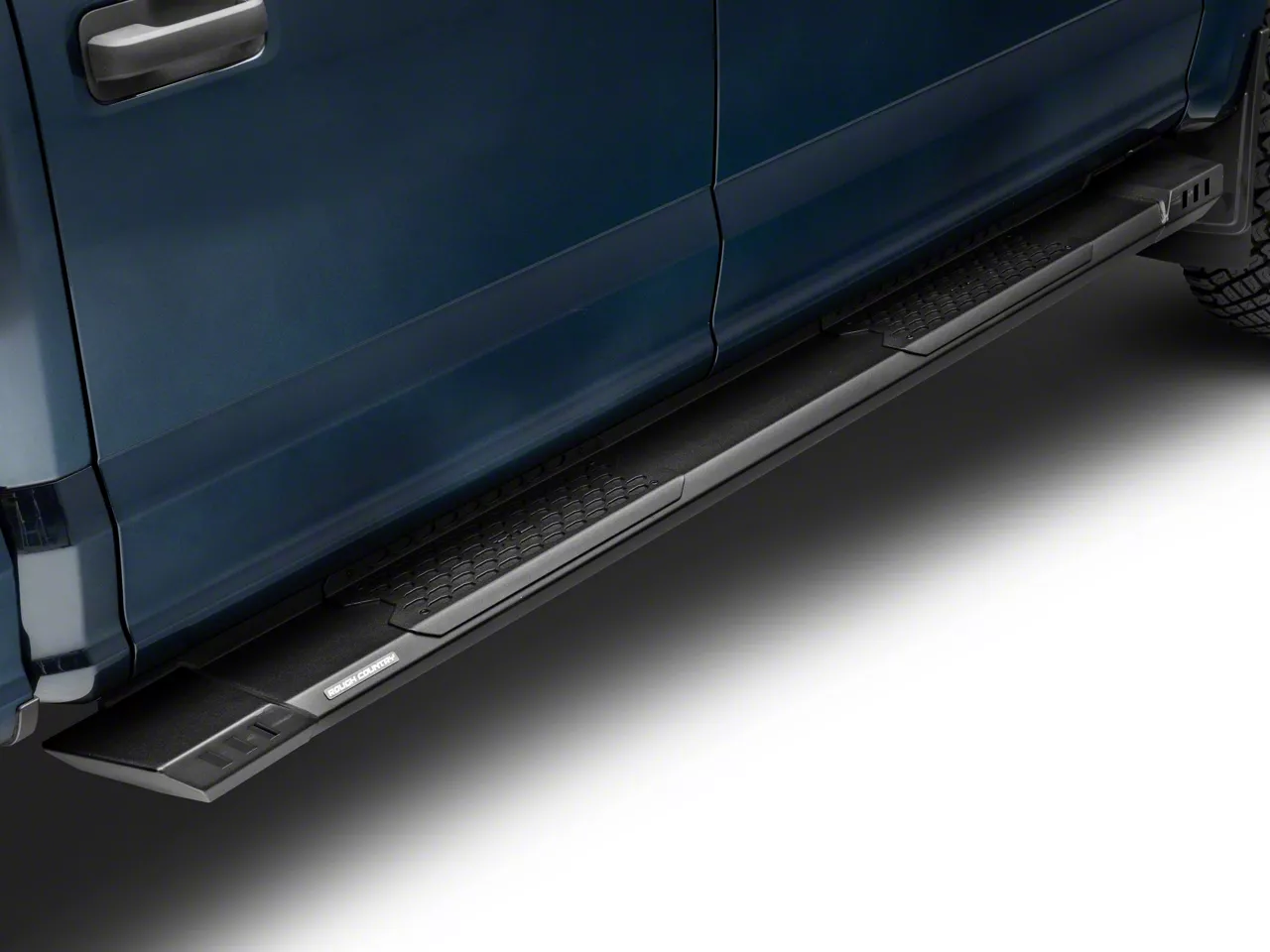 Rough Country F-250 Super Duty Cab Length HD2 Running Boards; Black ...
