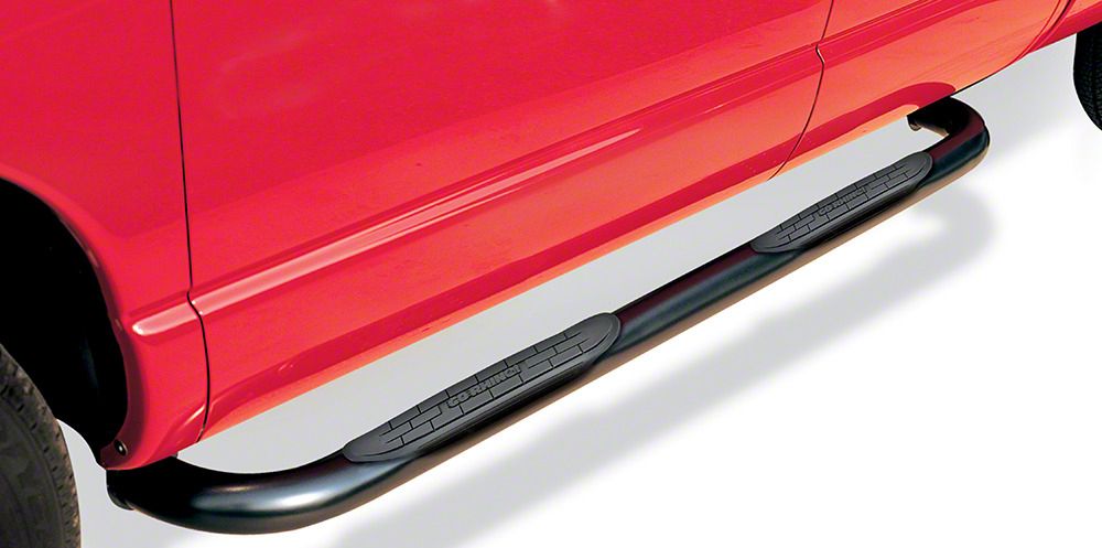 F-250 Super Duty 3-Inch 4000 Series Cab Length Side Step Bars; Black ...