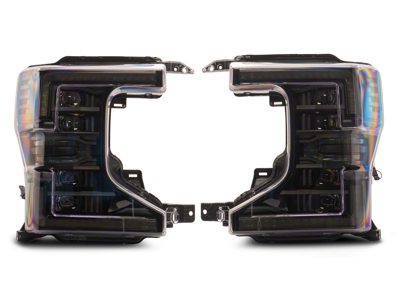 Morimoto F-350 Super Duty XB LED Headlights; Black Housing; Clear Lens ...