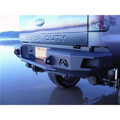Fab Fours F-250 Super Duty Premium Rear Bumper with D-Ring Mounts; Bare ...