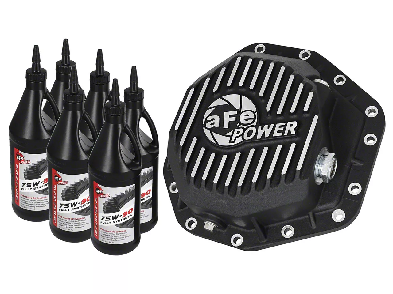 AFE F-250 Super Duty Pro Series Rear Differential Cover with 75w-90 ...