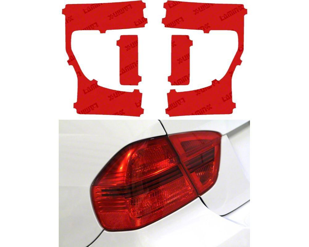 Lamin-X F-350 Super Duty Tail Light Tint Covers; Red F276R (20-22 F-350 ...