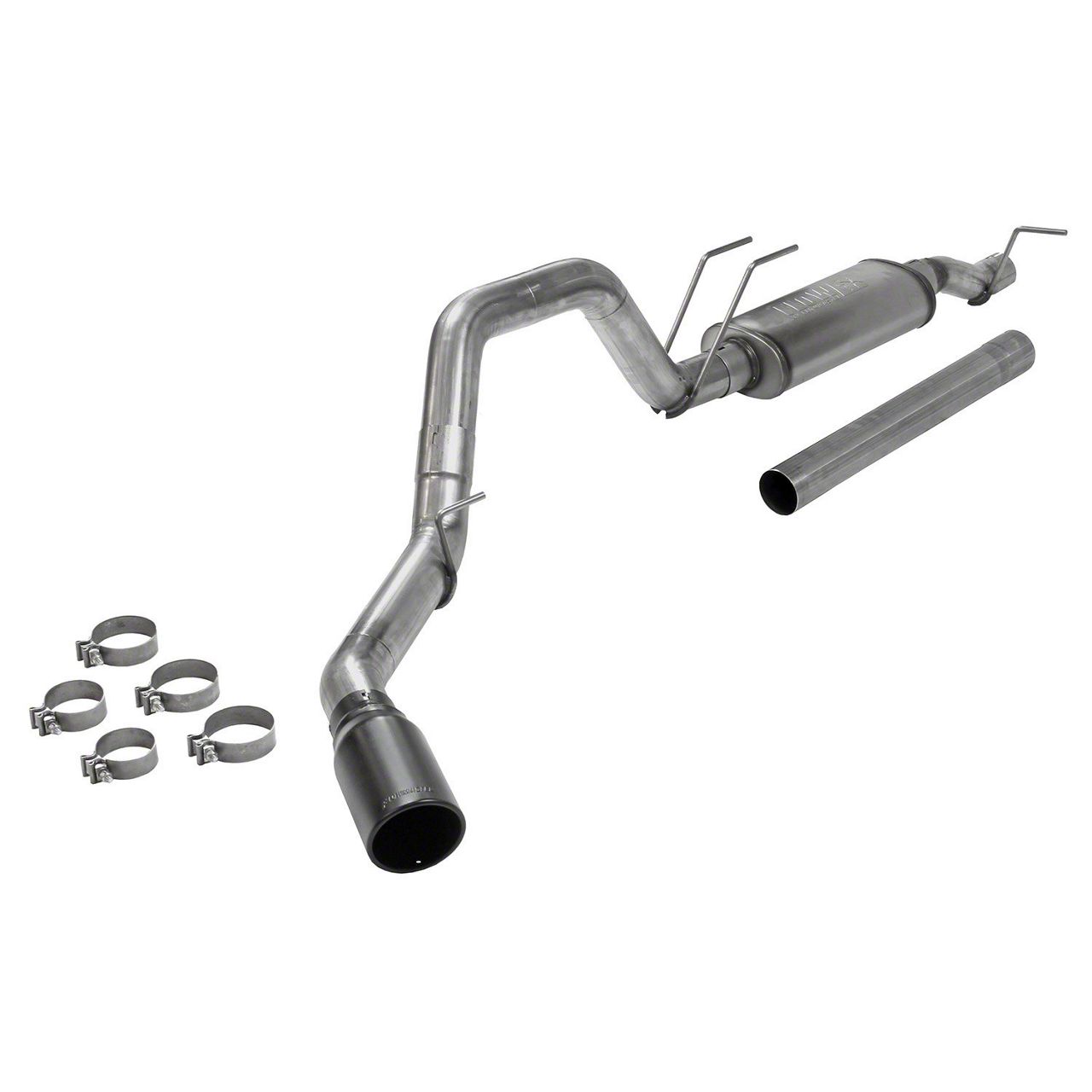 Flowmaster F-350 Super Duty FlowFX Single Exhaust System with Black Tip ...
