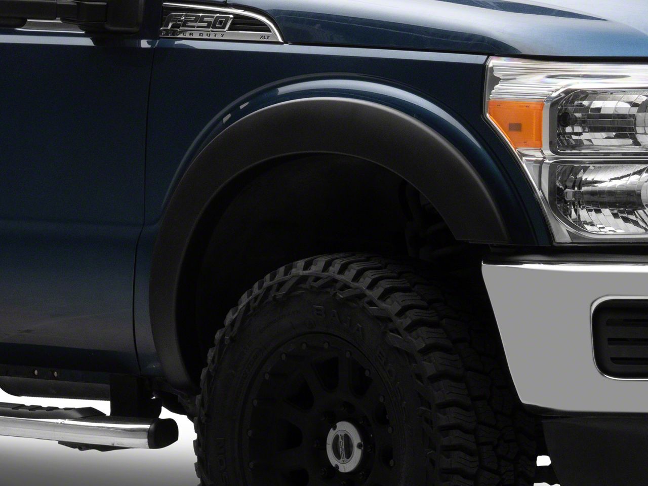 F-250 Super Duty Factory Style Fender Flares; Smooth Black (11-16 F-250 Super Duty) - Free Shipping