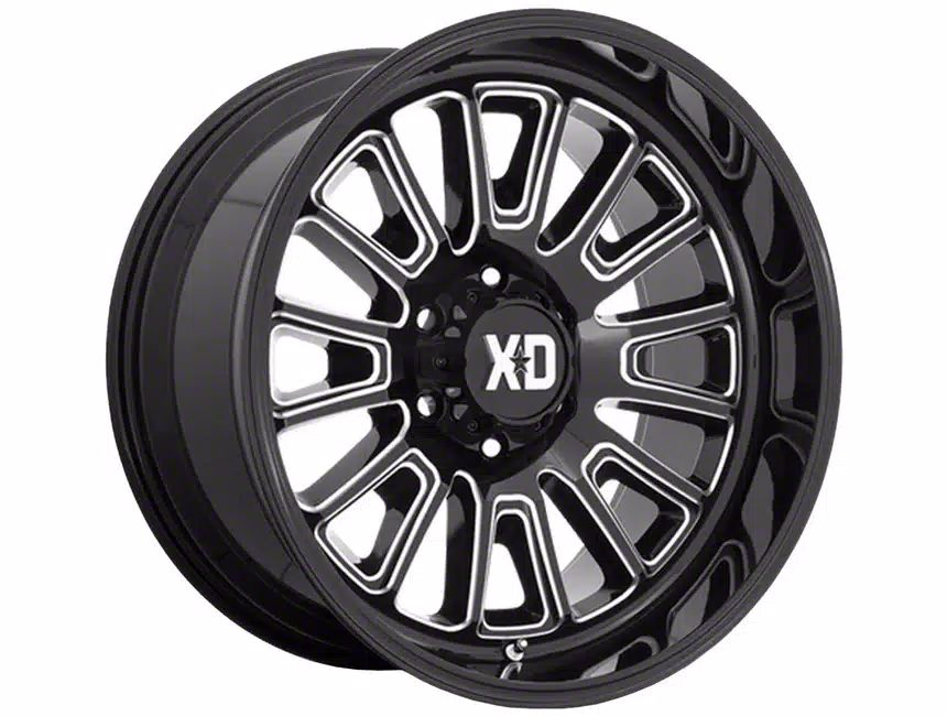 XD F-350 Super Duty Rover Gloss Black Milled 8-Lug Wheel; 20x9; 0mm ...