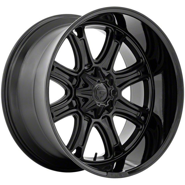 Fuel Wheels F-250 Super Duty Darkstar Matte Black with Gloss Black Lip ...