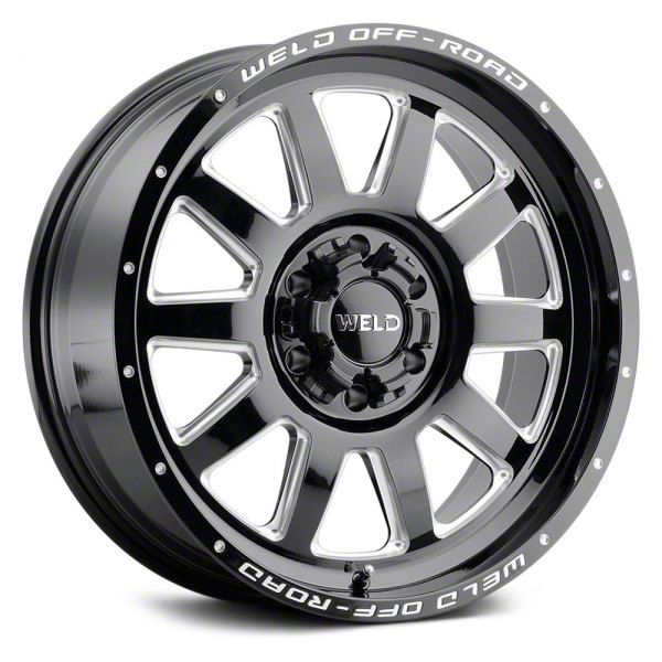 Weld Off-Road F-350 Super Duty Stealth Gloss Black Milled 8-Lug Wheel ...