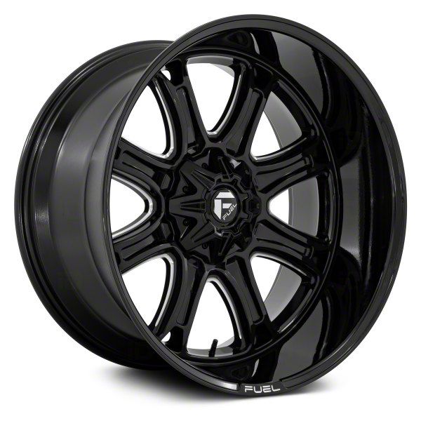 Fuel Wheels F-350 Super Duty Darkstar Gloss Black Milled 8-Lug Wheel ...