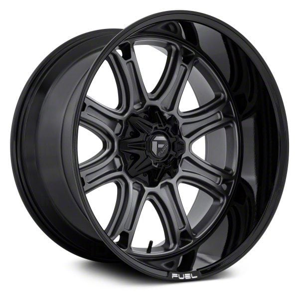 Fuel Wheels F-250 Super Duty Darkstar Matte Gunmetal with Black Lip 8 ...
