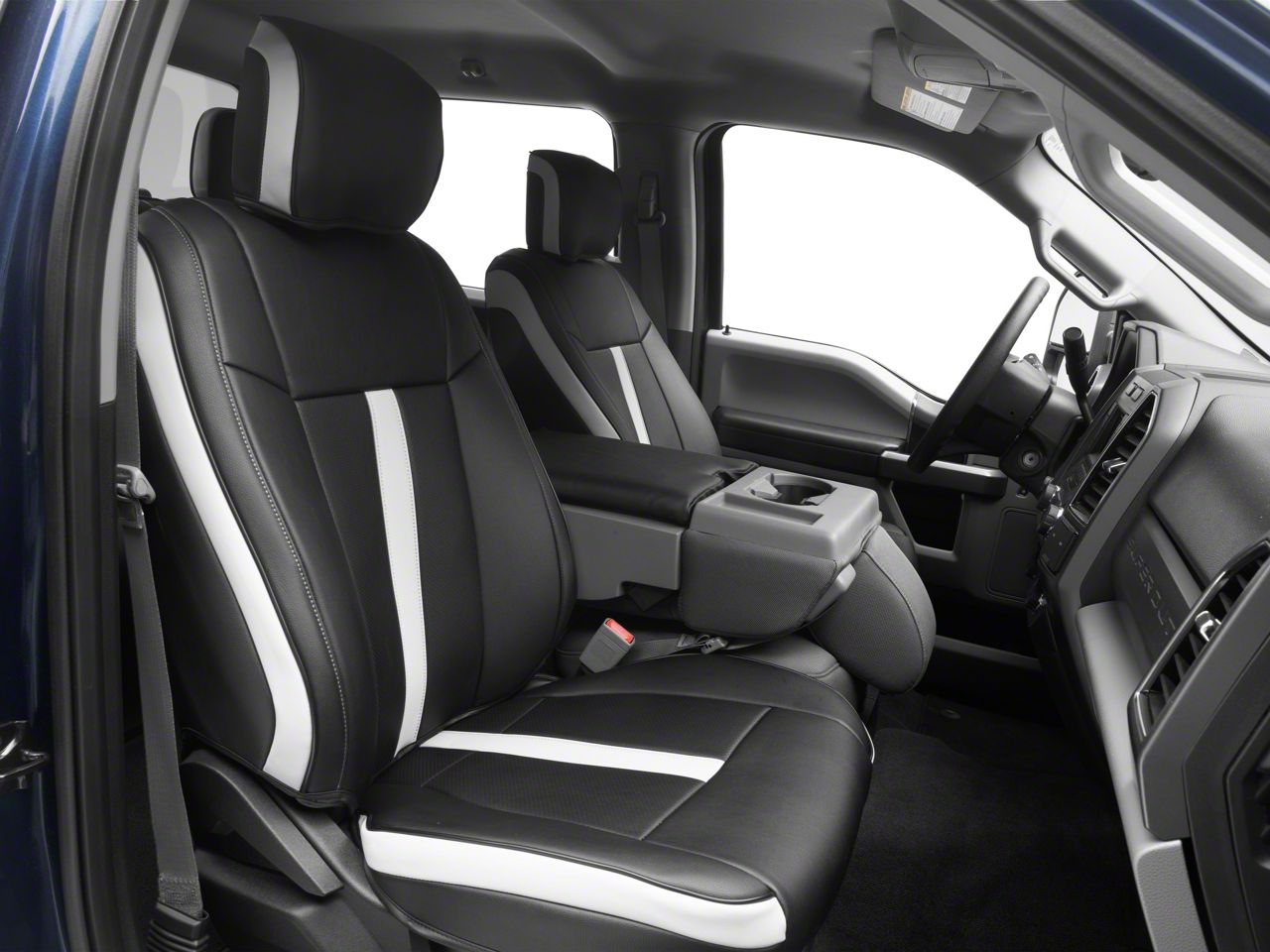 Kustom Interiors F-350 Super Duty Premium Artificial Leather Front and ...