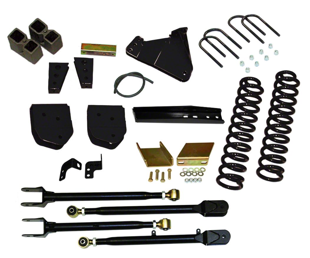 SkyJacker F-350 Super Duty 4-Inch 4-Link Suspension Lift Kit with Hydro ...