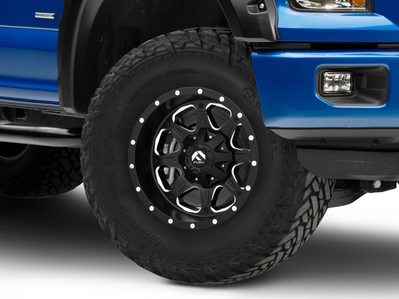 Fuel Wheels F-150 Boost Matte Black Milled 6-Lug Wheel - 17x9; 20mm ...