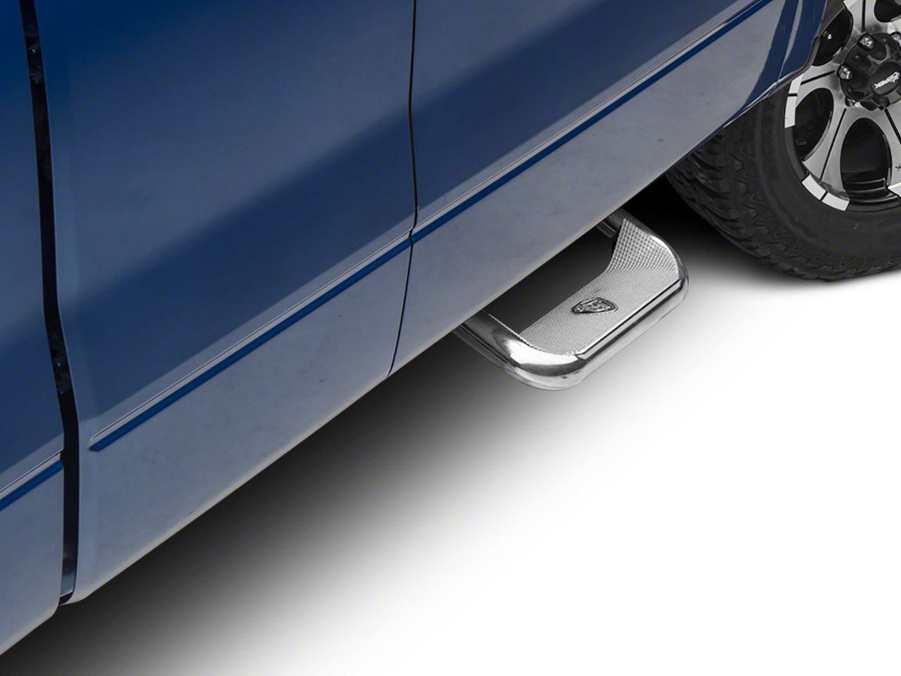 Carr F-150 Super Hoop Side Steps; Polished; Pair 124032 (97-14 F-150 ...