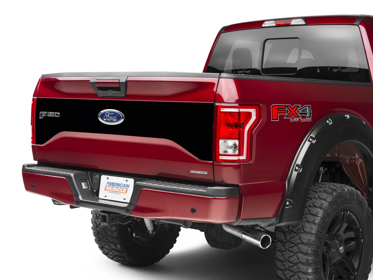 SpeedForm F-150 Tailgate Panel Decal; Gloss Black T581627 (15-17 F-150 ...