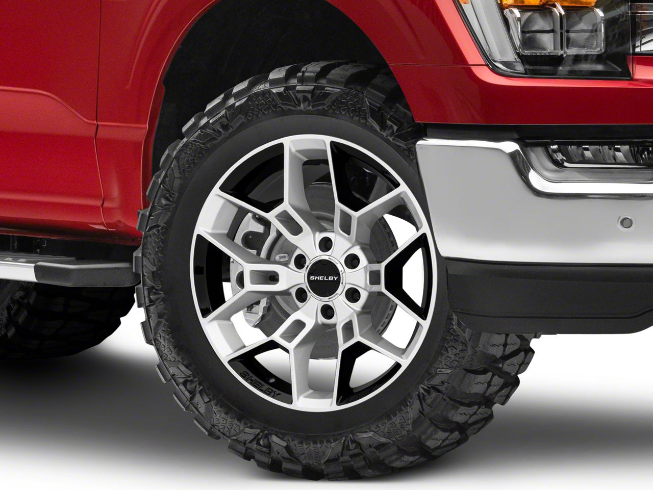 Carroll Shelby Wheels F-150 CS45 Chrome Powder with Black Inserts 6-Lug ...