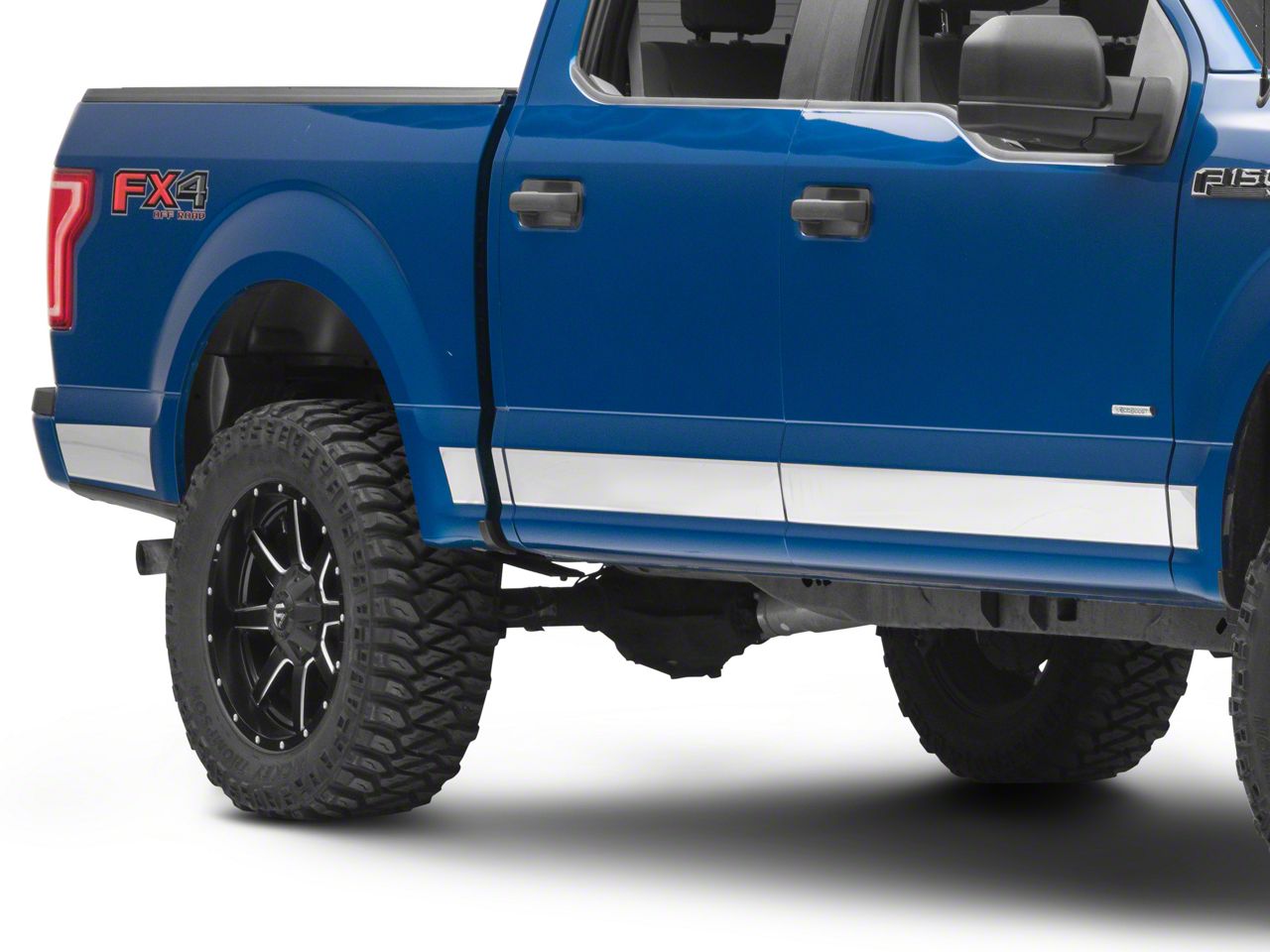 F-150 Rocker Panel Trim; Stainless Steel (15-20 F-150 SuperCrew w/ 5-1/ ...