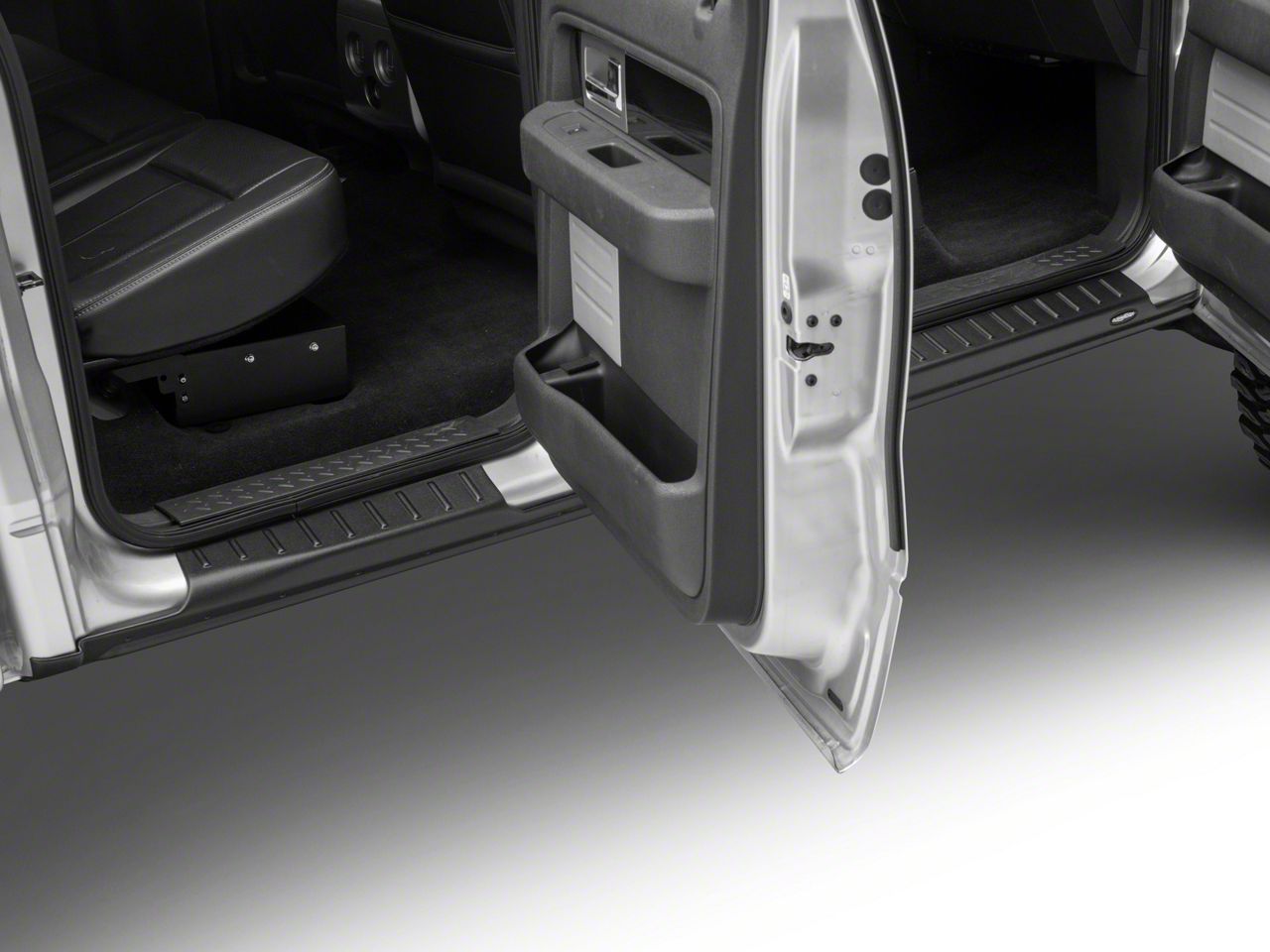 Bushwacker F-150 Trail Armor Rocker Panels; Matte Black 14069 (09-14 F ...