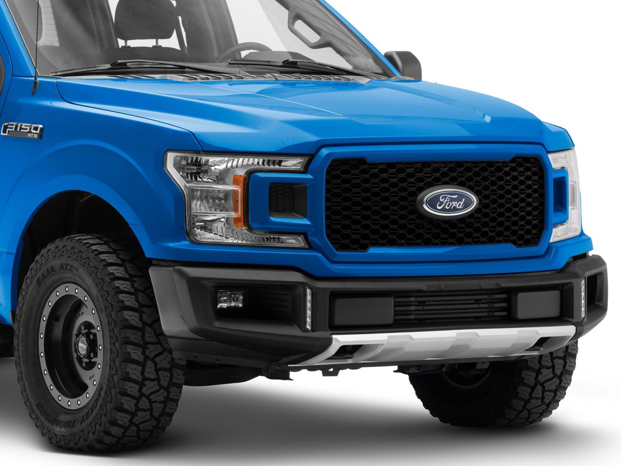 Air Design F-150 Front Bumper Guard with DRL; Satin Black FO25A11 (18 ...