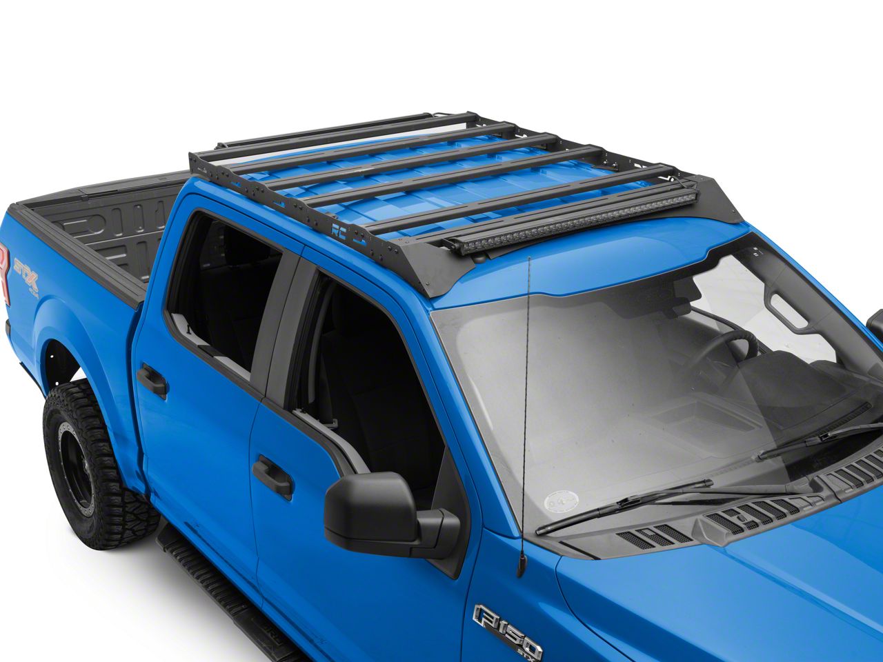 Rough Country F-150 Roof Rack System with Front and Rear Facing LED ...