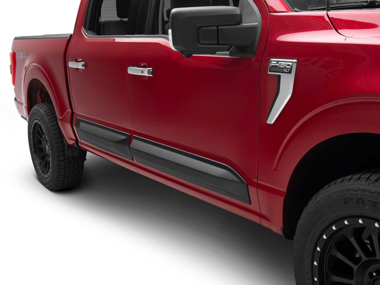 Air Design F-150 Door Rocker Panels; Satin Black FO31D10 (21-23 F-150 ...