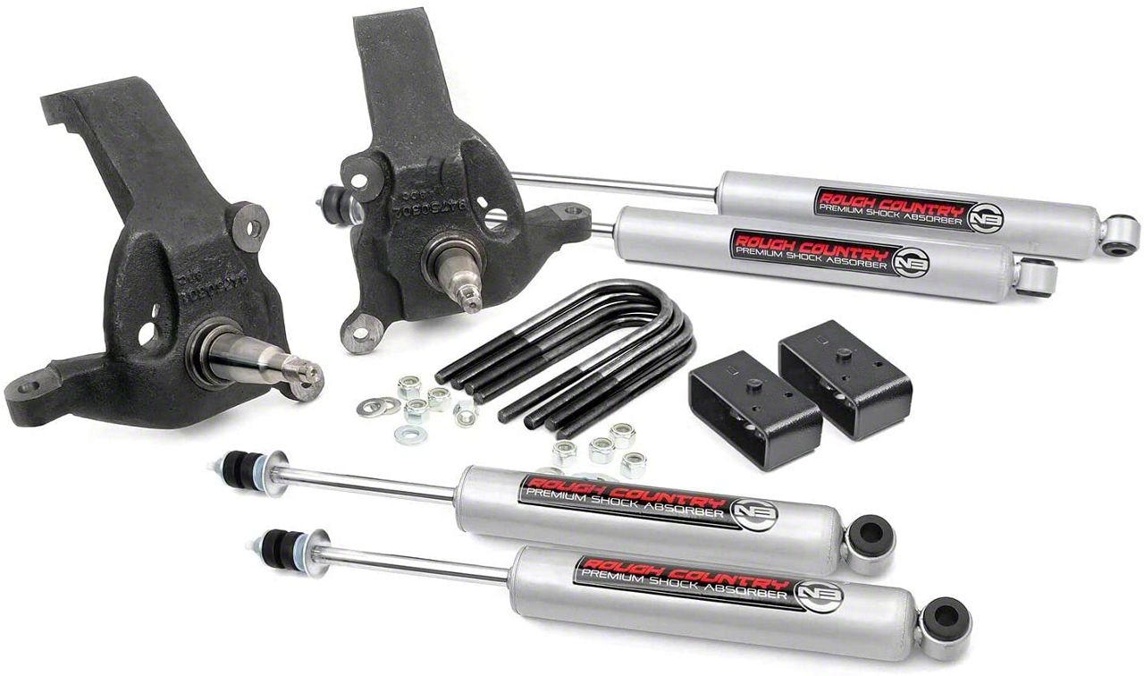 Rough Country F-150 3-Inch Knuckle Suspension Lift Kit with Premium N3 ...