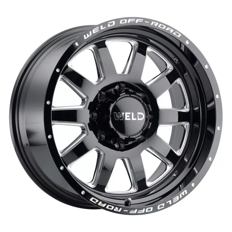 Weld Off-Road F-150 Stealth Gloss Black Milled 6-Lug Wheel; 18x9; -12mm ...