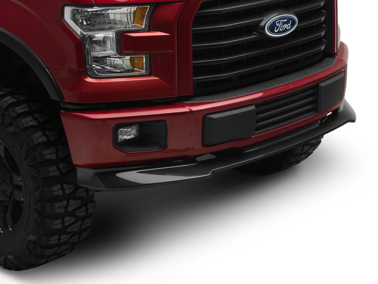 F-150 Fiberglass Front Splitter; Carbon Fiber (15-20 F-150, Excluding ...