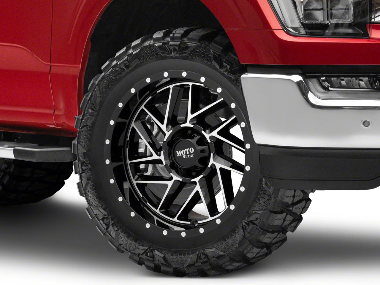 Moto Metal F-150 MO985 Breakout Gloss Black Machined 6-Lug Wheel; 20x9 ...