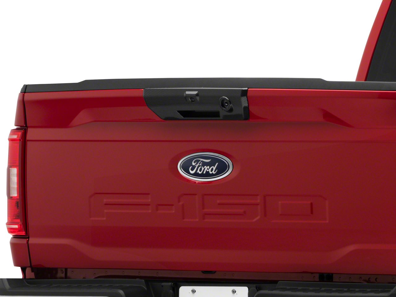 RedRock F-150 Tailgate Handle Cover; Carbon Fiber T569033 (21-23 F-150 ...
