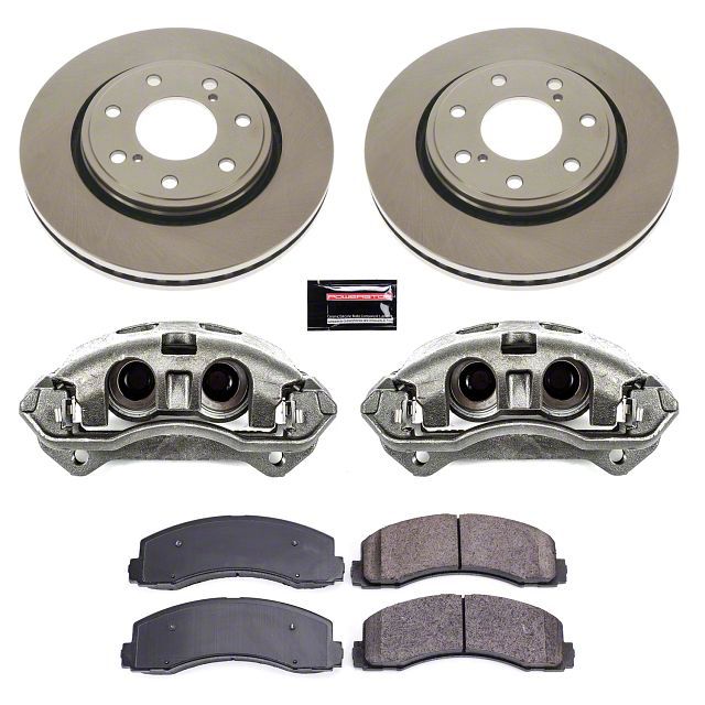 PowerStop F-150 OE Replacement 7-Lug Brake Rotor, Pad and Caliper Kit ...