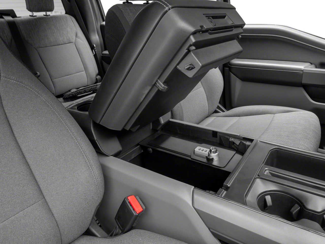 F-150 Console Safe Half Box with Tray (21-23 F-150 w/ Flow-Through ...