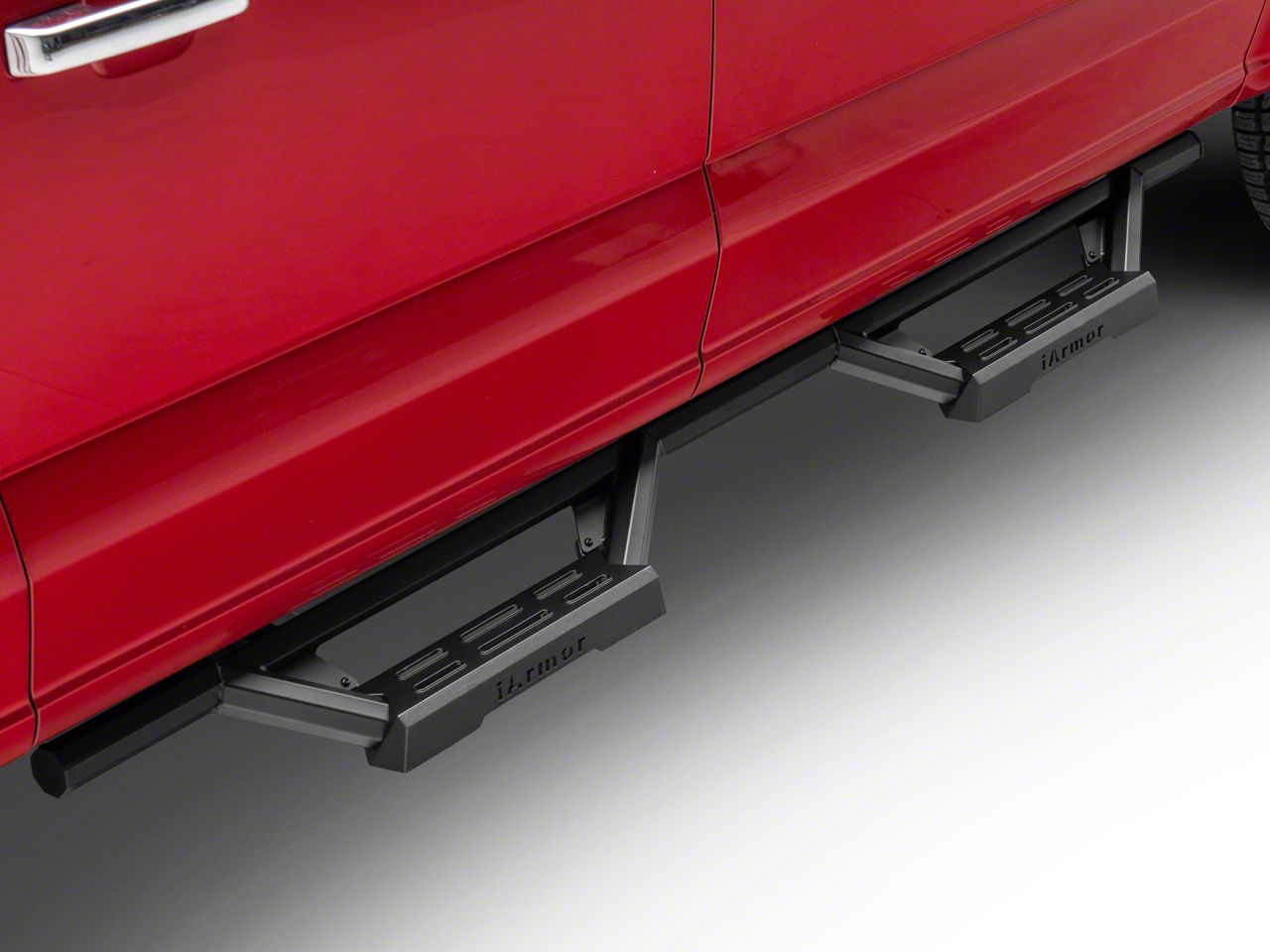 F-150 Octagon Tube Drop Style Nerf Side Step Bars; Black (15-23 F-150 ...