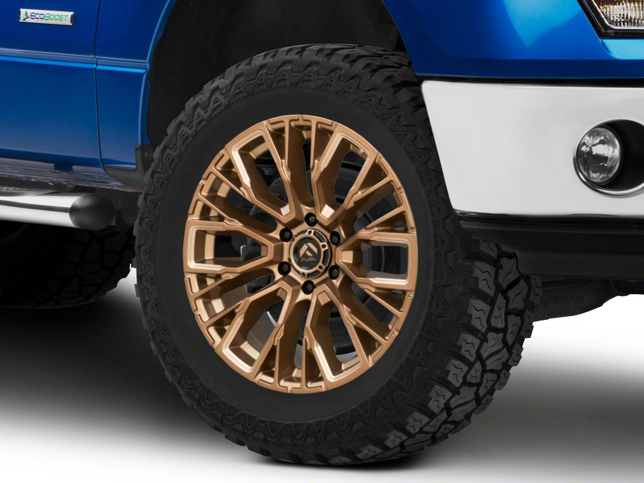 Fuel Wheels F-150 Rebar Platinum Bronze Milled 6-Lug Wheel; 20x9; 20mm ...