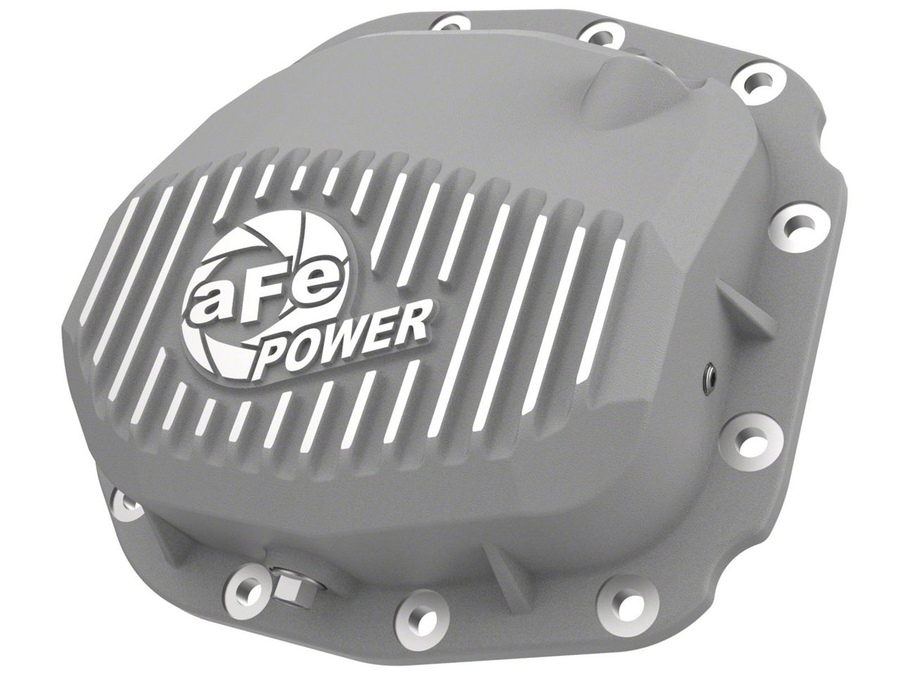 AFE F-150 Street Series Rear Differential Cover with Machined Fins; Raw ...
