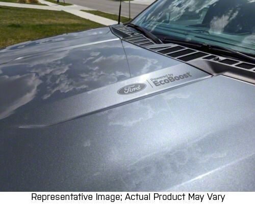 F-150 Powered By EcoBoost Hood Decals; Reflective Red (21-23 F-150 ...