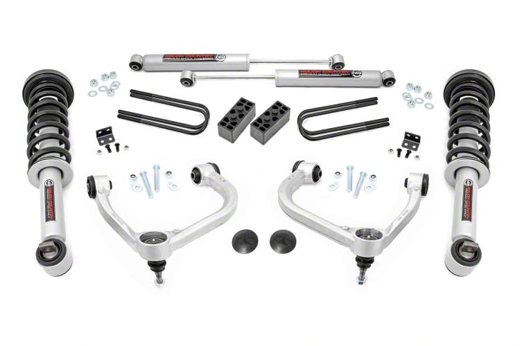 Rough Country F-150 3-Inch Suspension Lift Kit with Front N3 Struts and ...