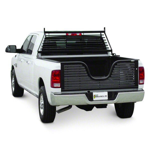 Go Industries F-150 Flat Iron Headache Rack; Black 20756B (15-23 F-150 ...