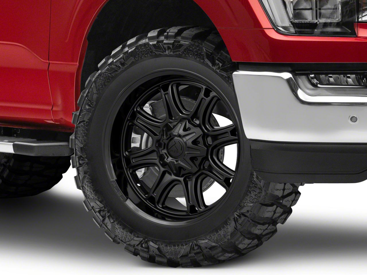 Fuel Wheels F-150 Darkstar Matte Black with Gloss Black Lip 6-Lug Wheel ...