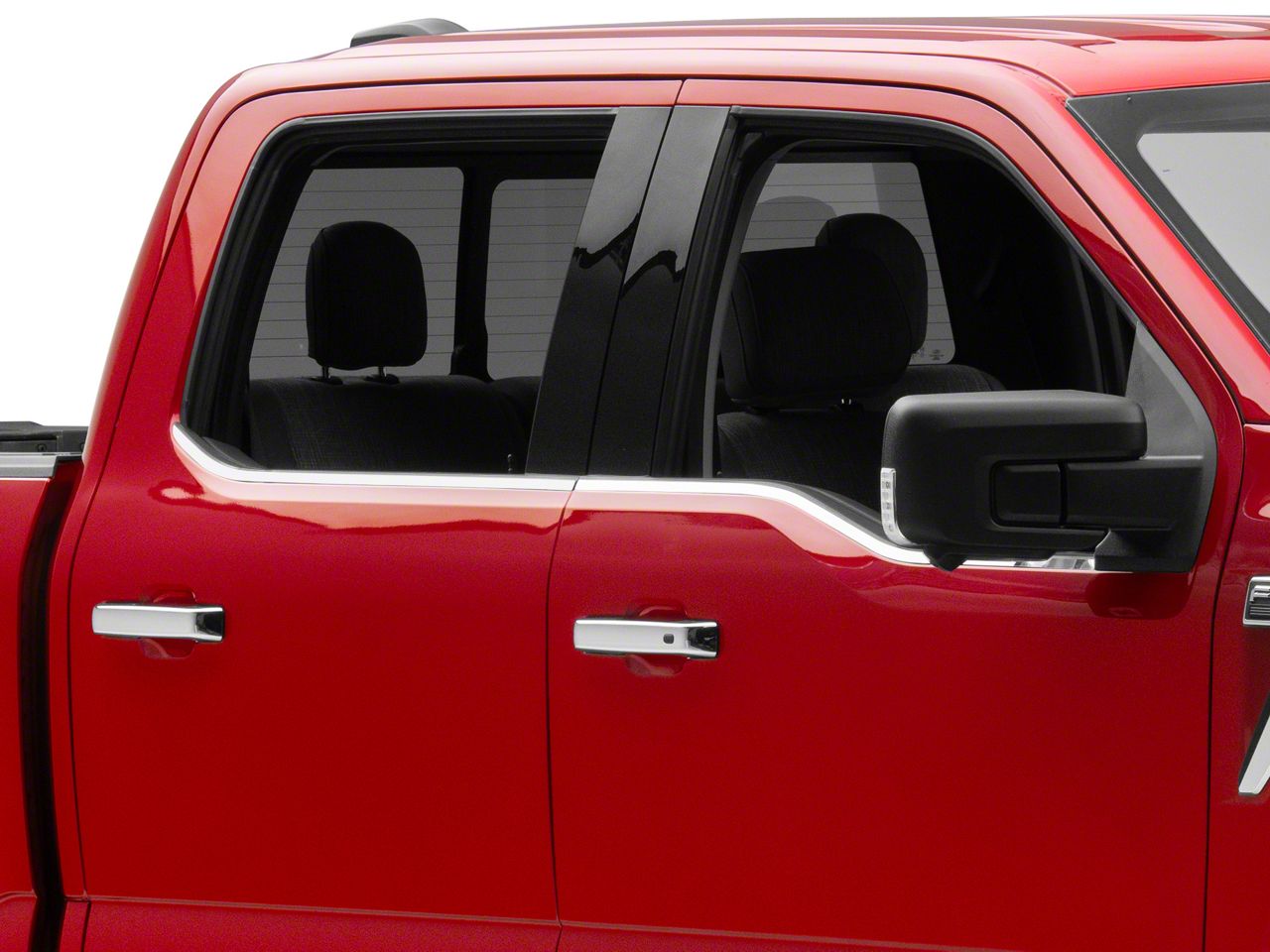 F-150 Window Sill Trim Set; Stainless Steel (21-23 F-150 SuperCrew ...