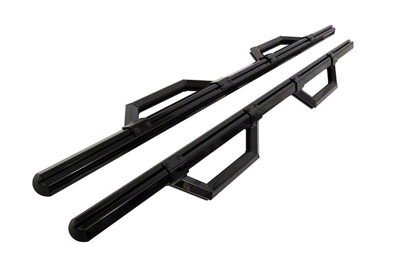 F-150 Hex Series Side Step Bars without Mounting Brackets; Gloss Black ...