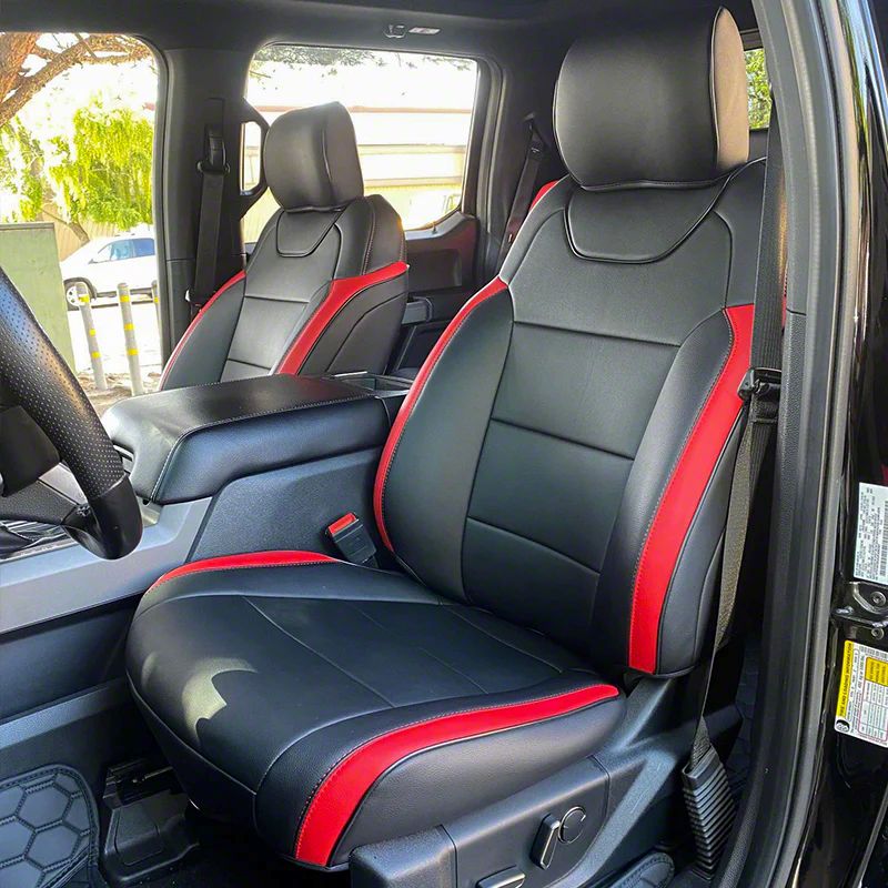 Kustom Interiors F-150 Premium Artificial Leather Front and Rear Seat ...