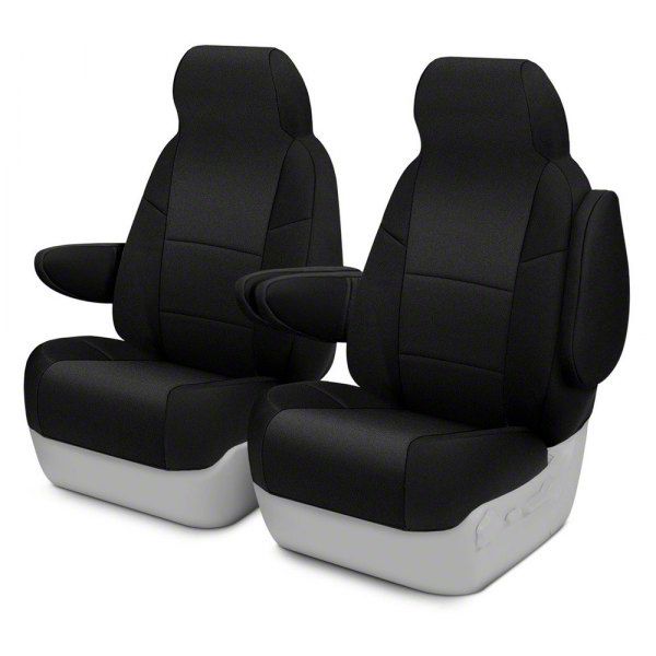 RAM 1500 ModaCustom Wetsuit Front Seat Covers; Black (13-18 RAM 1500 w ...